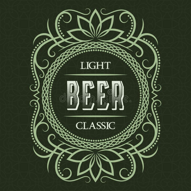 Classic Vintage Label Typeface. Isolated English Alphabet Stock Vector ...