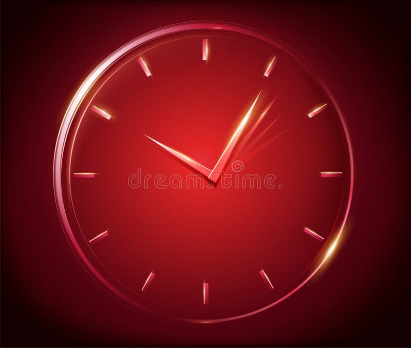 Light clock element stock vector. Illustration of time - 108433439