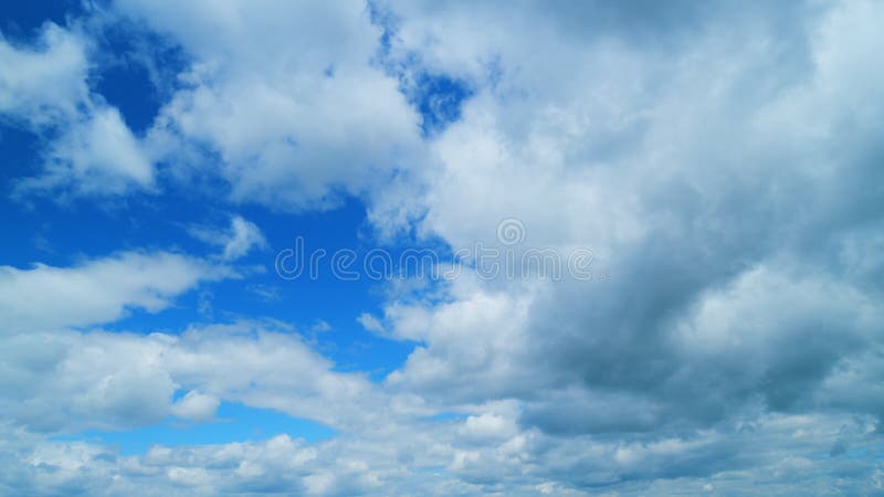 Light Cloudiness on a Sky Background. White Fluffy Clouds in Blue Sky ...