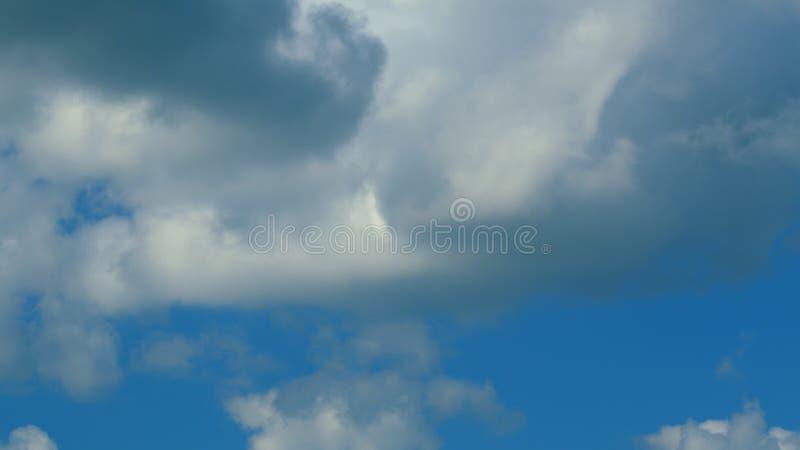 Light Cloudiness on a Sky Background. White Fluffy Clouds in Blue Sky ...