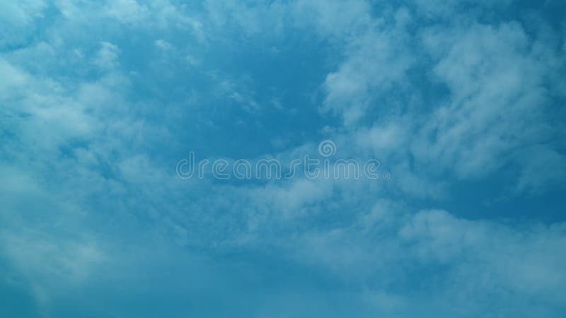 Light Cloudiness on a Sky Background. White Fluffy Clouds in Blue Sky ...