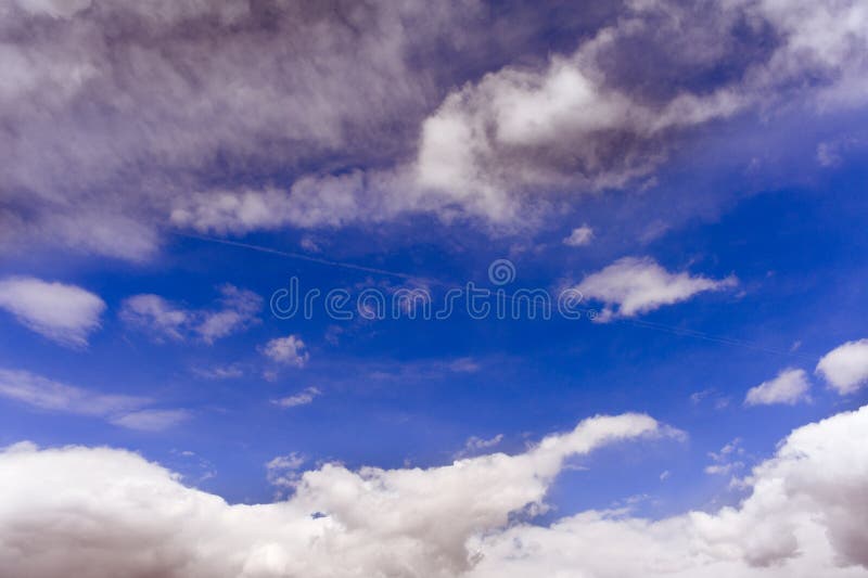Light Clouds in the Blue Sky Stock Photo - Image of high, brightly ...
