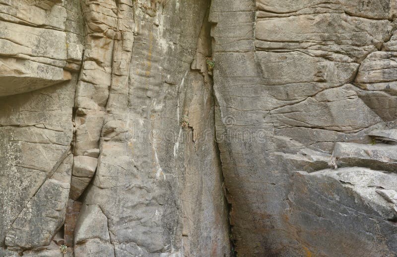 Light Coarse Natural Rock Stone Background. Mining Cliff Rough Front ...