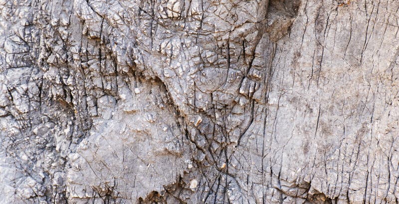 Light Coarse Natural Rock Stone Background. Mining Cliff Rough Front ...