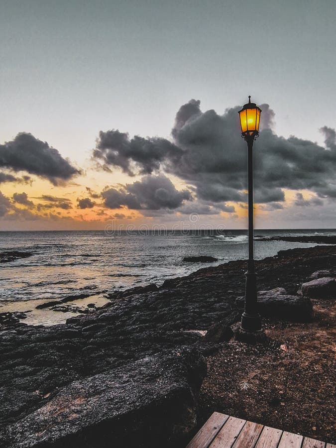 Light on the coast stock image. Image of coast, sunrise - 261351039