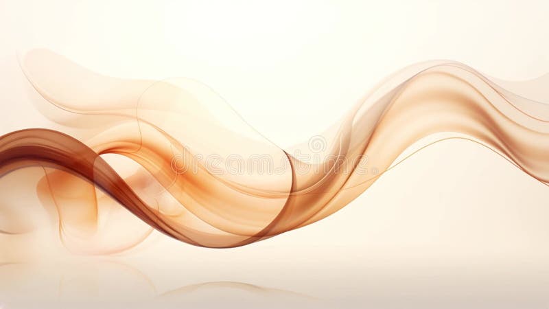 Light Coffee Background, Flowing Soft Translucent Brown Waves Stock ...