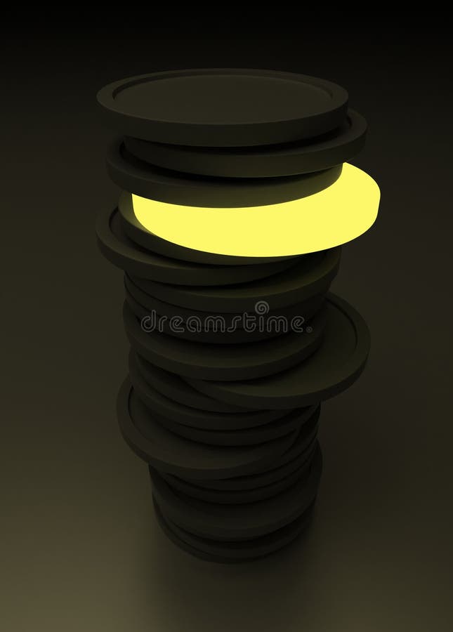 Light Coin stock illustration. Illustration of choose - 7087666