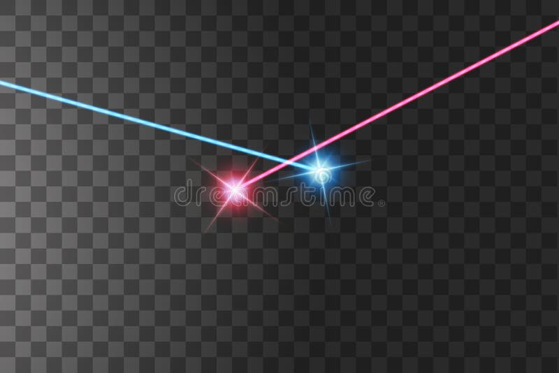 The Light of the Collision of Two Forces with Red and Blue Light. an ...