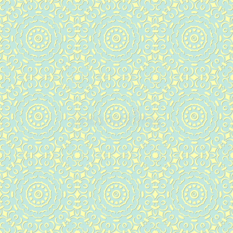 Light Color Seamless Pattern with Mandala.Seamless Background Design ...
