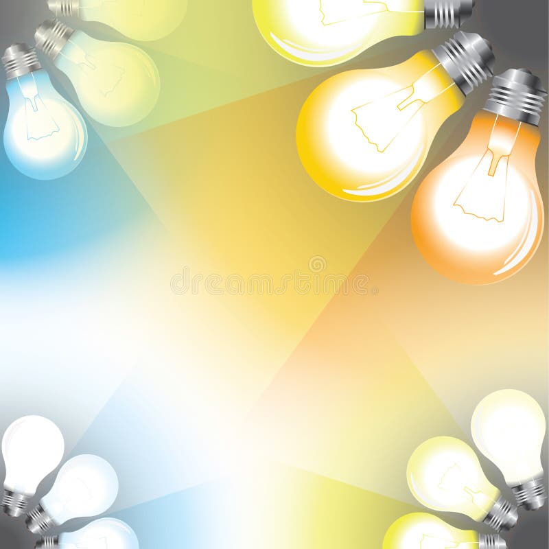 Light Color Temperature Scale Stock Vector - Illustration of education ...