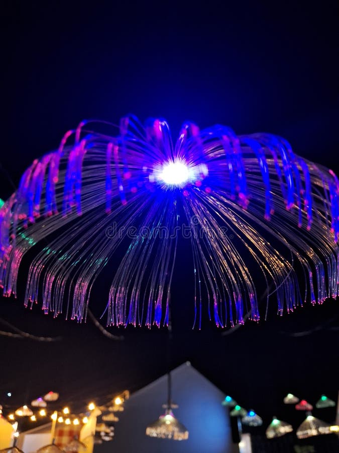 Light Colour Night View Beautifull Stock Image - Image of night, light ...