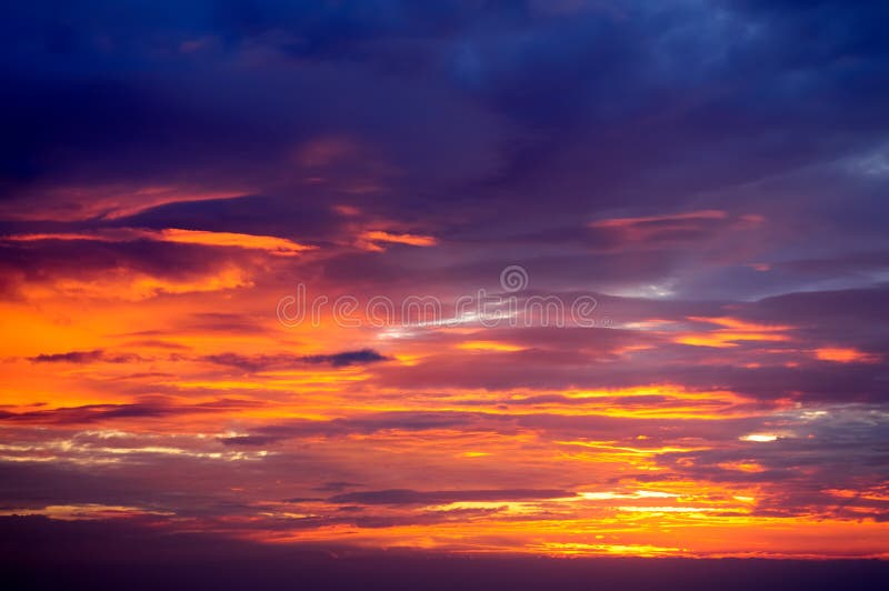 Light and Colours of Twilight Sky Stock Photo - Image of moody, light ...