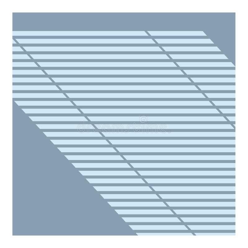 Light Coming through Half Open Blinds Creating Geometric Shapes Stock ...