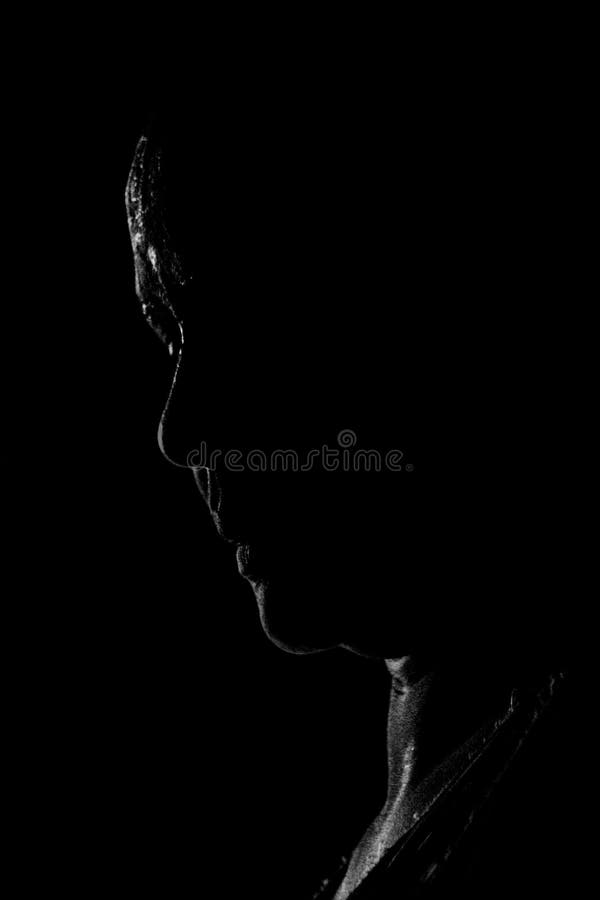 Light is Coming from One Side of Woman Face. Editorial Stock Photo ...