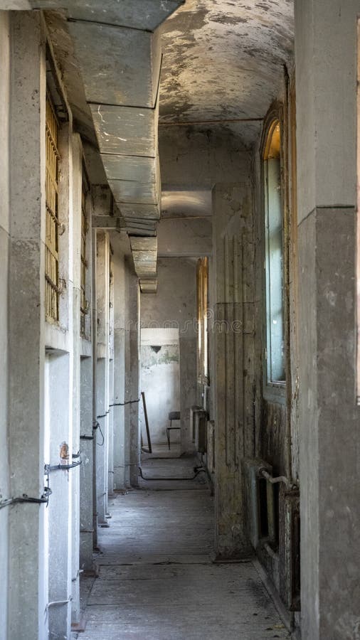 Light Coming in through Prison Cell Bars Window. Empty Jail Cells ...