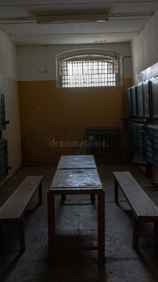 Light Coming in through Prison Cell Bars Window. Empty Jail Cells ...