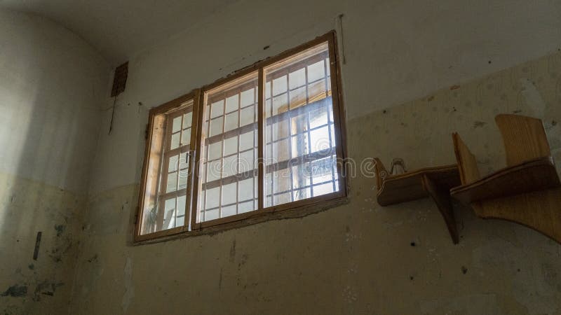 Light Coming in through Prison Cell Bars Window. Jail Cells. Prison ...
