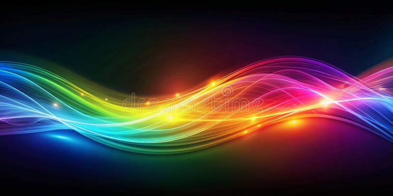 Light Concept Abstract Background Awesome Subtle Colorful Light Waves ...