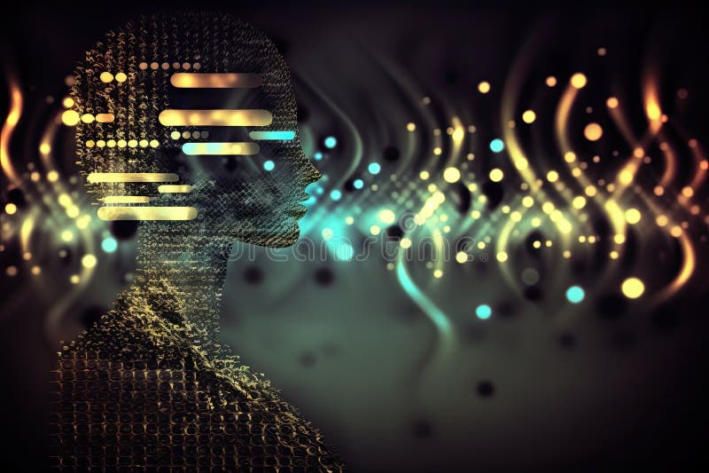 Light Concept of Artificial Intelligence. the Metaverse and the Digital ...