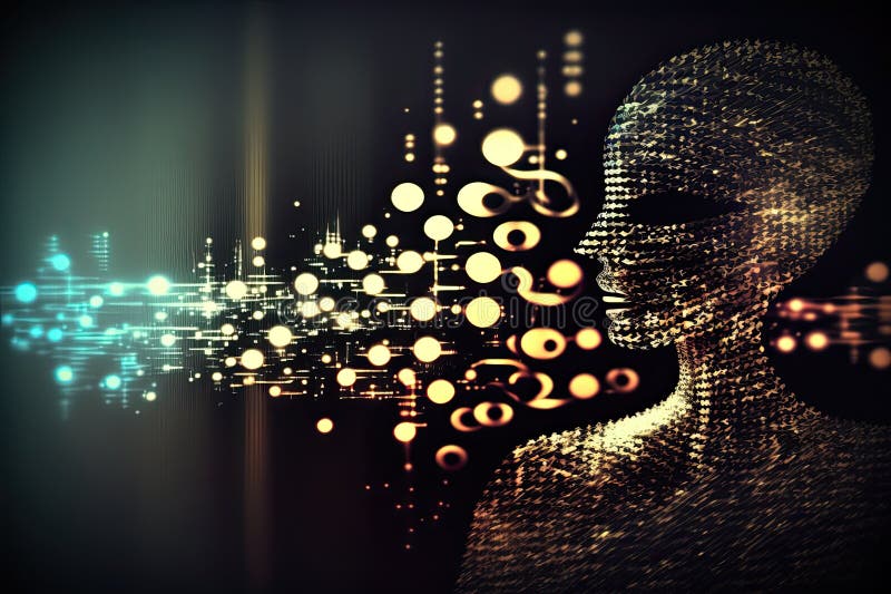 Light Concept of Artificial Intelligence. the Metaverse and the Digital ...