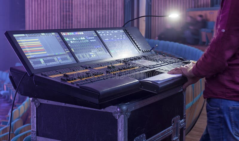 Light Console, Control Panel for Light. Stock Photo - Image of show ...