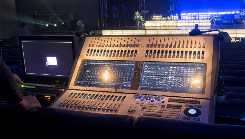 Light Console, Control Panel for Light. Stock Photo - Image of panel ...