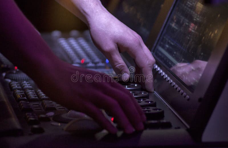 Light Console, Control Panel for Light. Stock Photo - Image of panel ...