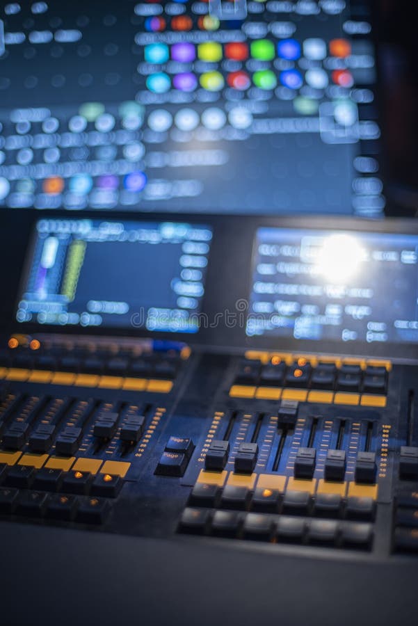 Light Console, Control Panel for Light. Stock Photo - Image of panel ...