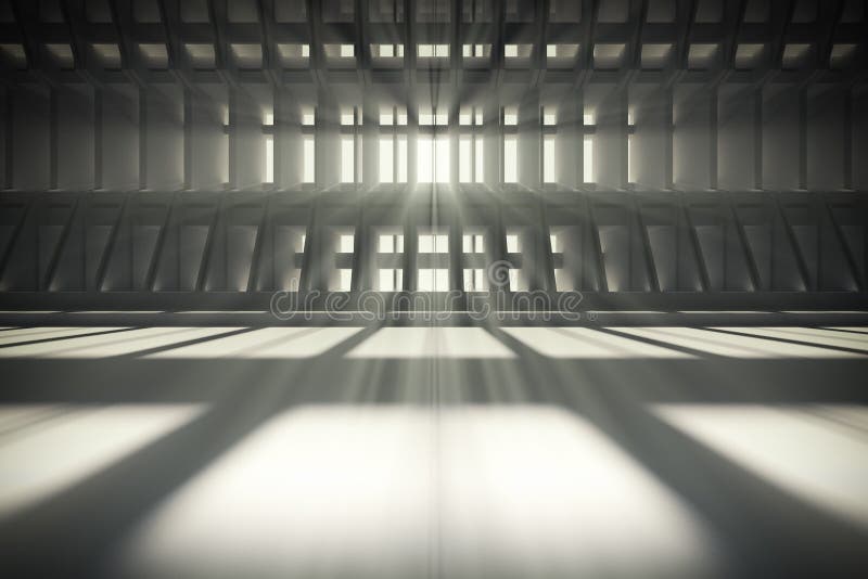 Light Construction 3D Rendering. Stock Illustration - Illustration of ...