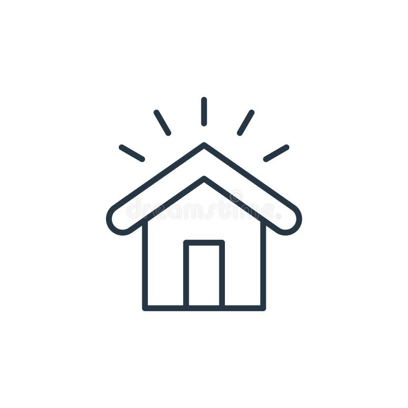 Light Control Icon Vector from Smarthome Concept. Thin Line ...
