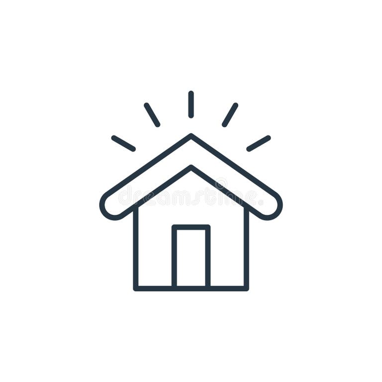Light Control Icon Vector from Smarthome Concept. Thin Line ...