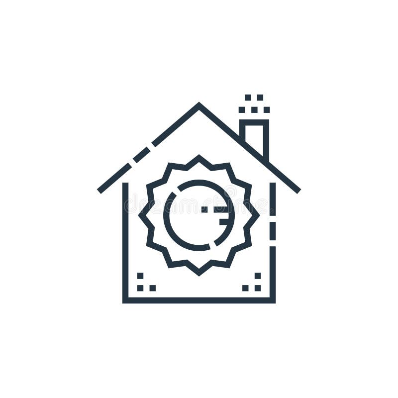 Light Control Vector Icon Isolated on White Background. Outline, Thin ...