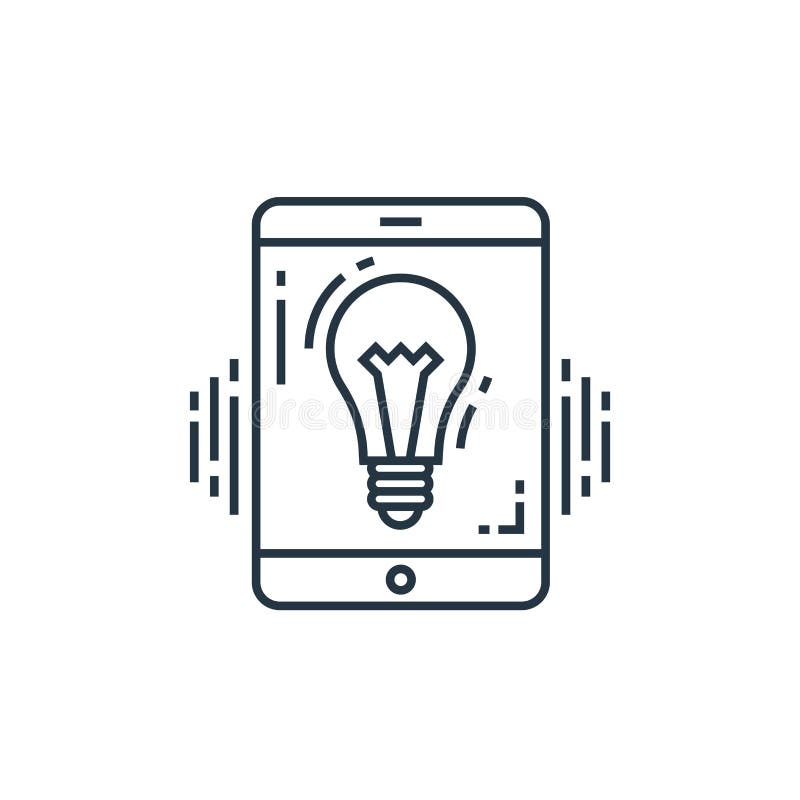 Light Control Vector Icon Isolated on White Background. Outline, Thin ...