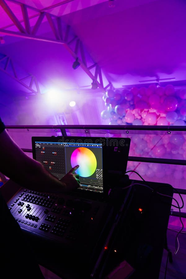 Light Controllers and Light Controls at Parties Stock Image - Image of ...