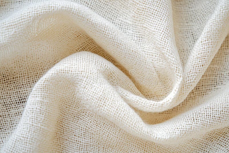 Light Cream-colored Burlap Fabric with a Coarse Texture Showcasing Its ...