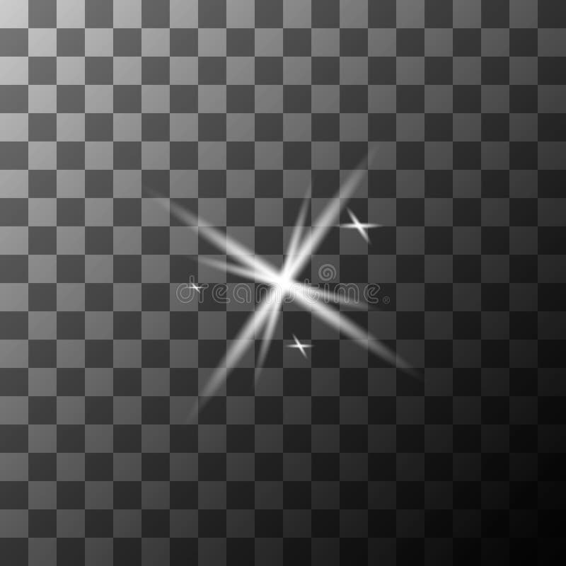Light Cross Effect. Radiant Shape Symbol. Vector Glow Icon ...