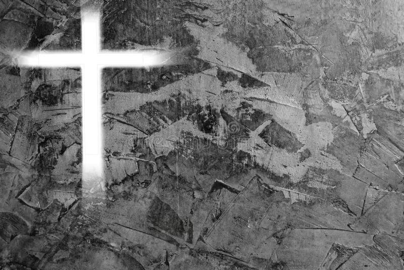 Light of Cross Form on Cement Background Stock Image - Image of christ ...