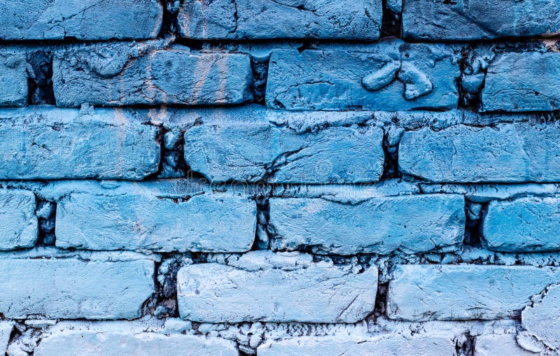 Light Cyan Gradient Colored Brick Structural Wall for Texture and ...