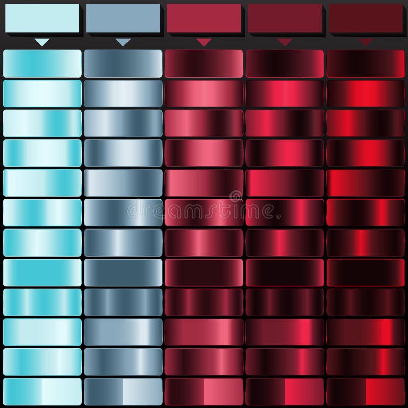 Light Cyan Periwinkle Ruby Maroon and Deep Red Luxury Gradient Color ...