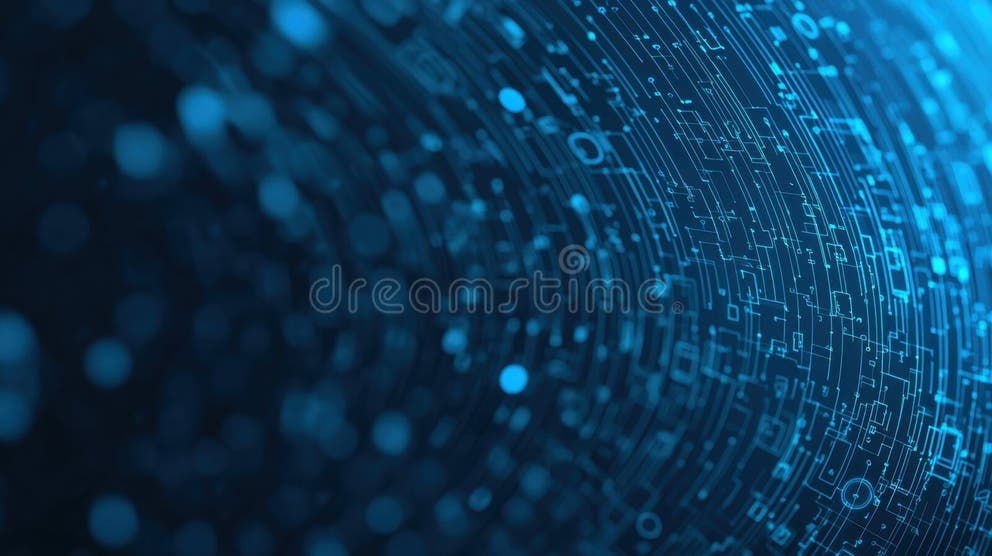 Light 3d Flow, Illuminating a Futuristic Blue Abstract Neon Background ...