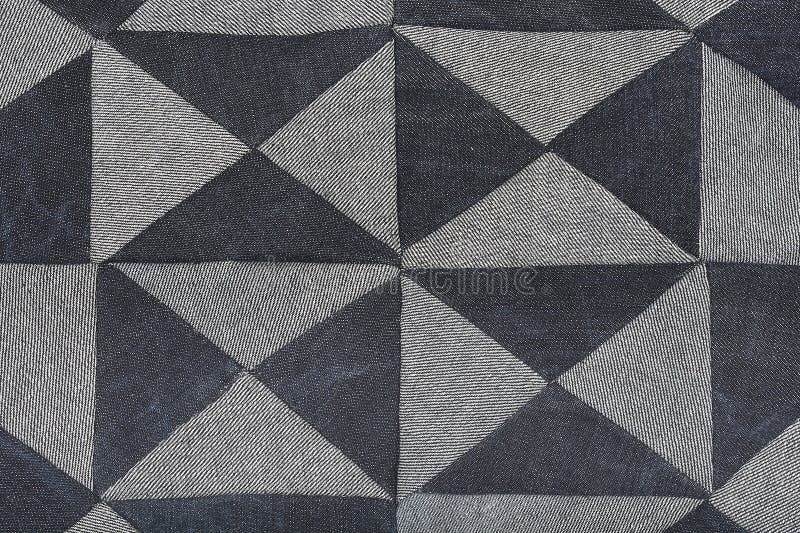 Light and Dark Blue Denim Patchwork Stock Image - Image of light, sewn ...