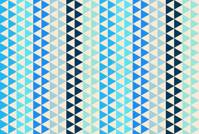Light and Dark Blue Triangle Pattern. Seamless Vector Background Stock ...