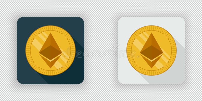 Light and Dark Crypto Currency Icon Ethereum Editorial Photography ...