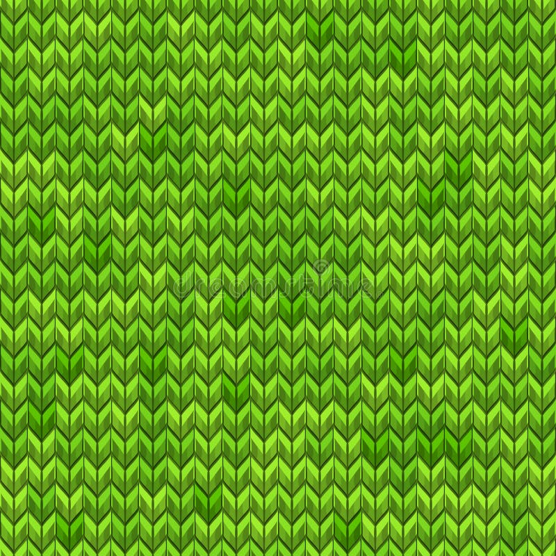 Light and Dark Green Knit Seamless Pattern. EPS 10 Vector Stock Vector ...