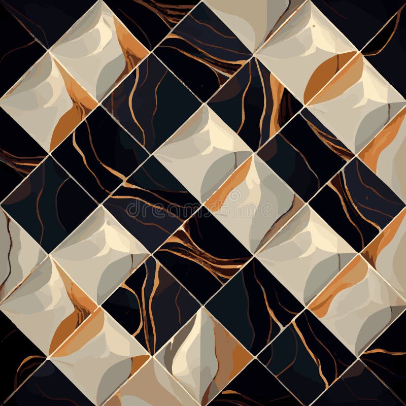 Light and Dark Marble Tile Texture, Background Template - Vector Stock ...