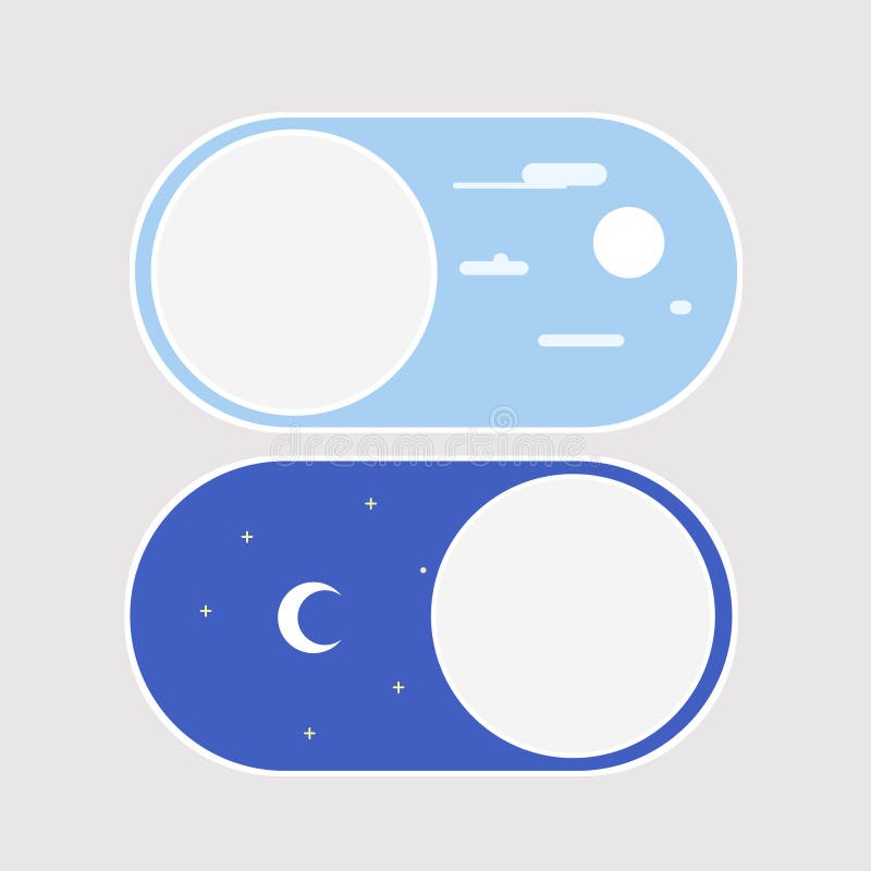 Light and Dark Mode, Day and Night Mode, Moon and Sun Icon for Mobile ...