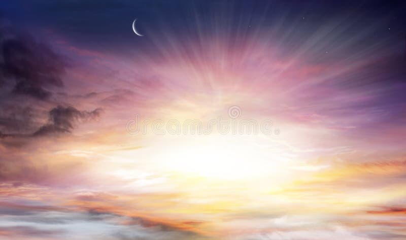 Light in Dark Sky . Beautiful Cloud . Stock Photo - Image of artistic ...