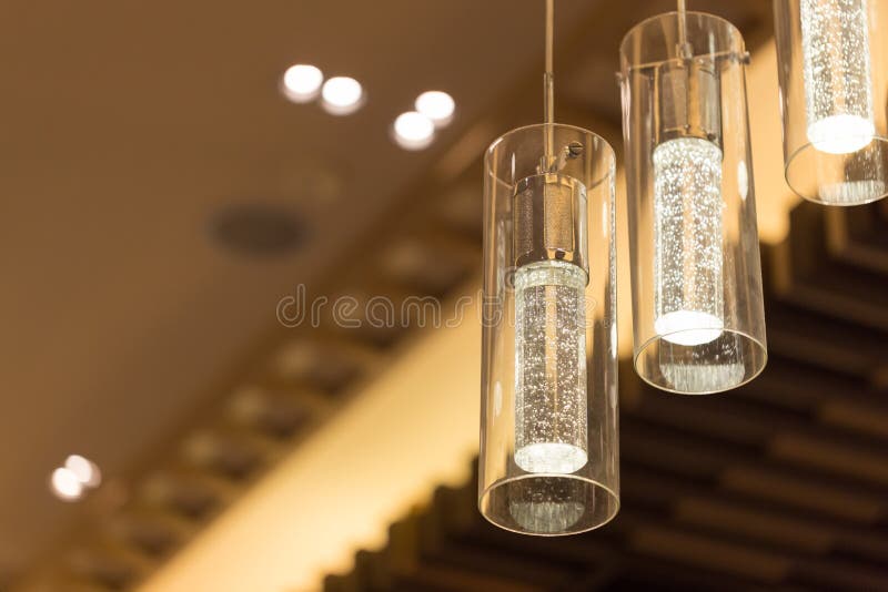 Light for Decorate or Interior Design with Warm Tone. Stock Photo ...