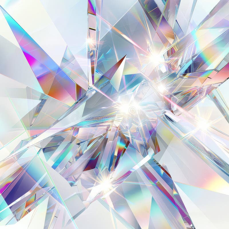 Light Diffracted through Fractured Crystals Forms Mesmerizing Colors ...