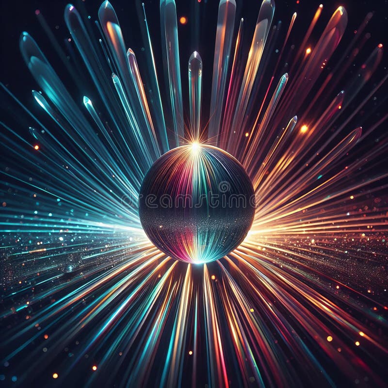 Light Diffraction the Bending and Spreadin of Light As it Passe Stock Illustration ...